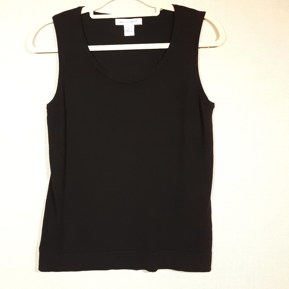 august silk | Tops | August Silk Large Black Tank Silk Blend Washable ...